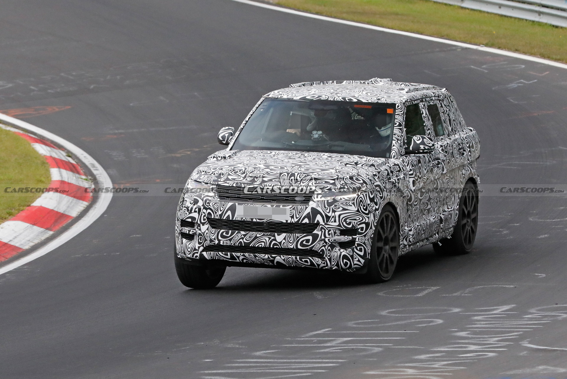2023 Range Rover Sport SVR Shows More Of Its Face During Nurburgring ...