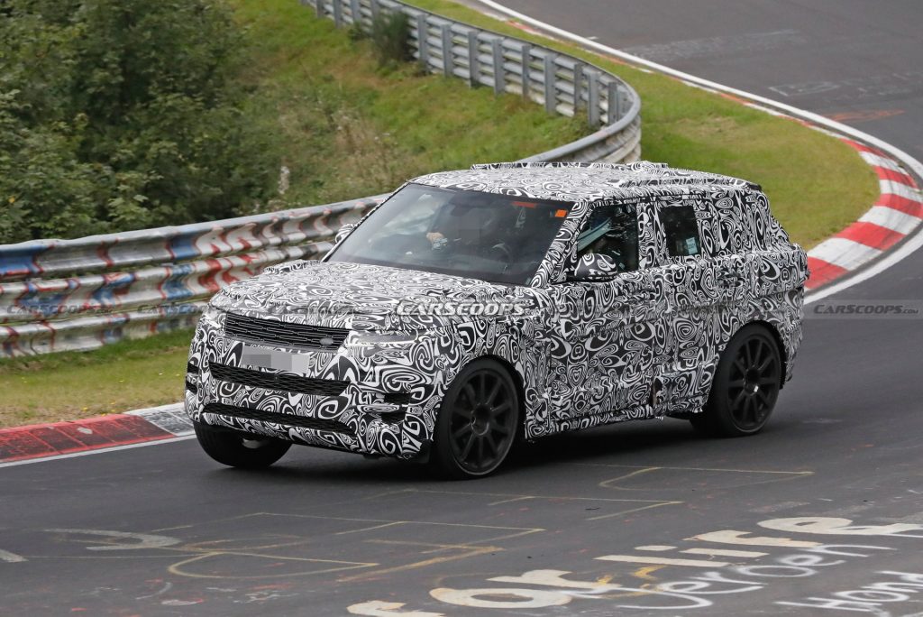 2023 Range Rover Sport SVR Shows More Of Its Face During Nurburgring ...