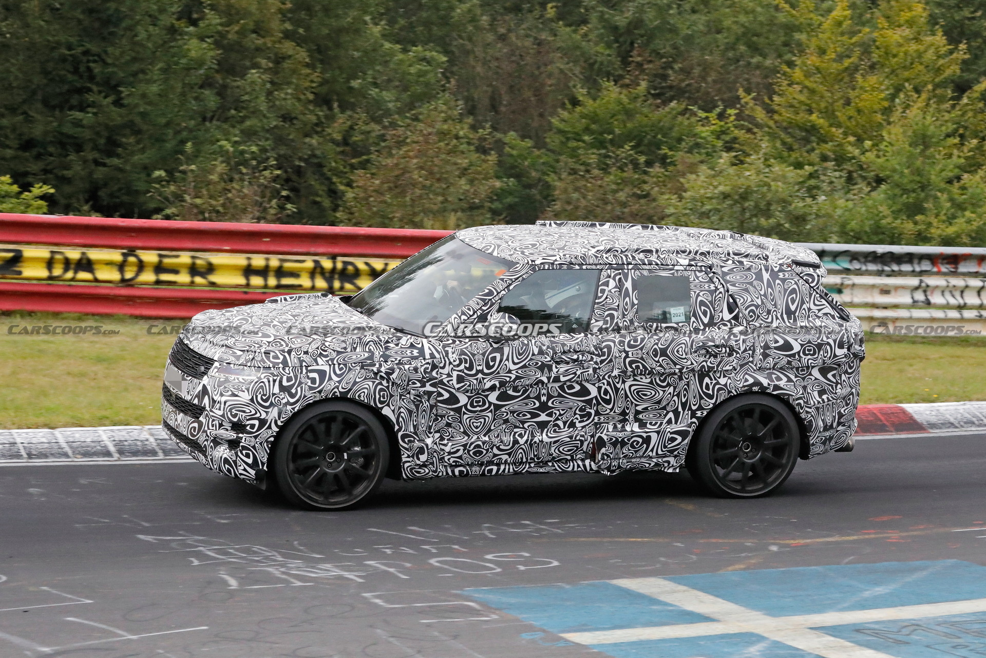 2023 Range Rover Sport SVR Shows More Of Its Face During Nurburgring ...
