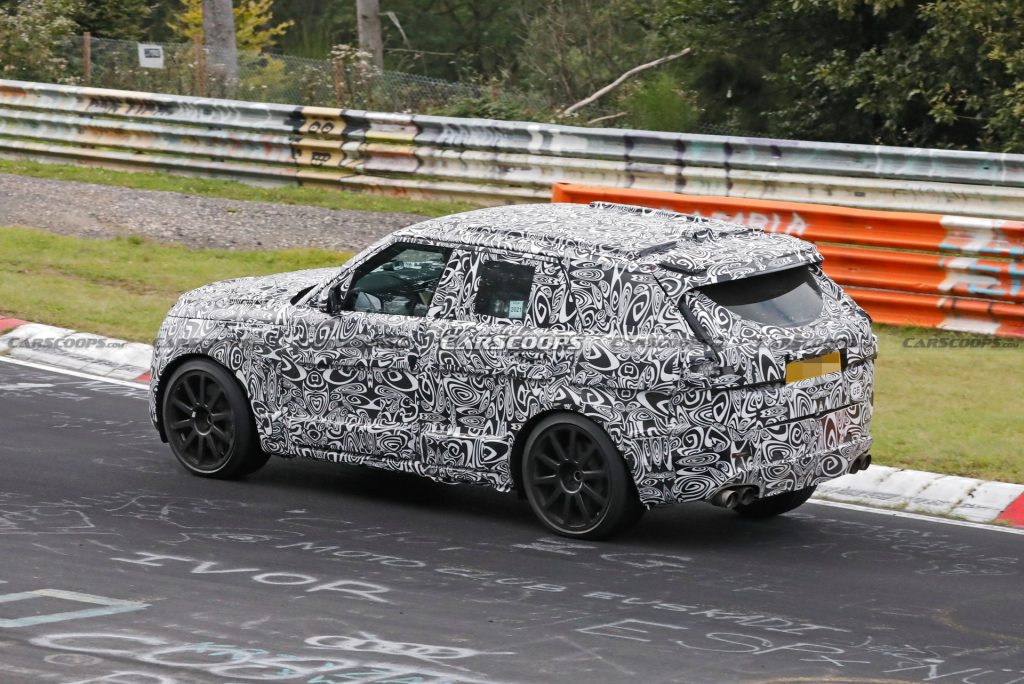 2023 Range Rover Sport SVR Shows More Of Its Face During Nurburgring ...
