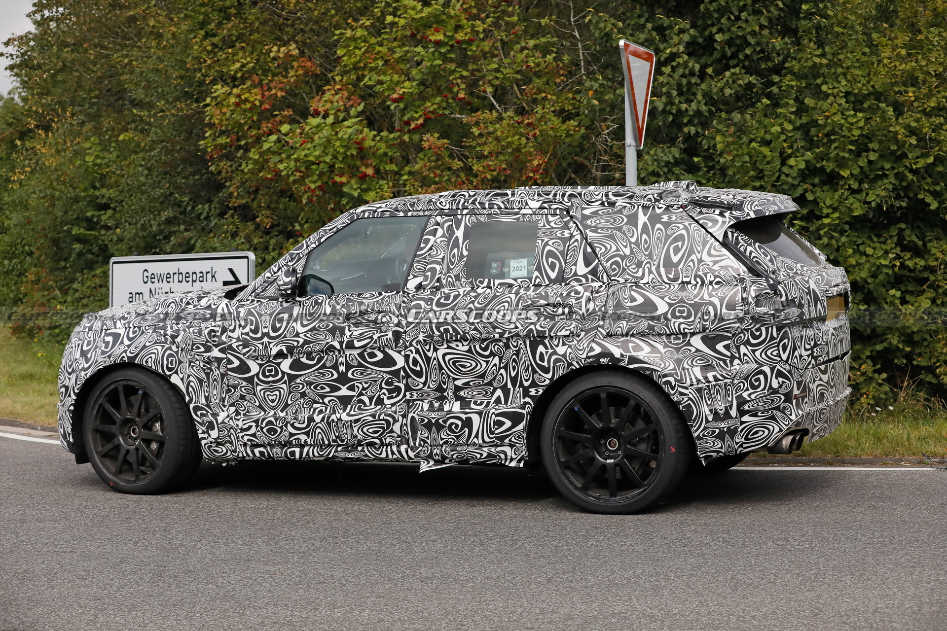 2023 Range Rover Sport SVR Shows More Of Its Face During Nurburgring ...