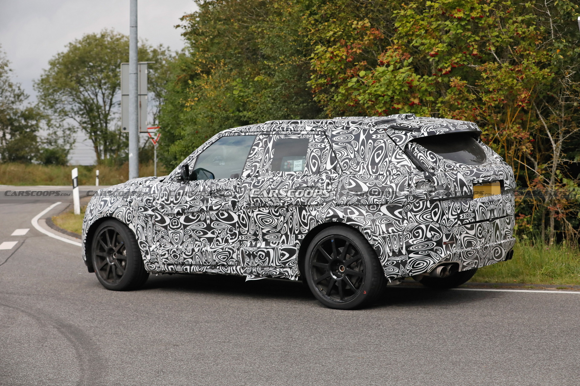 2023 Range Rover Sport SVR Shows More Of Its Face During Nurburgring ...