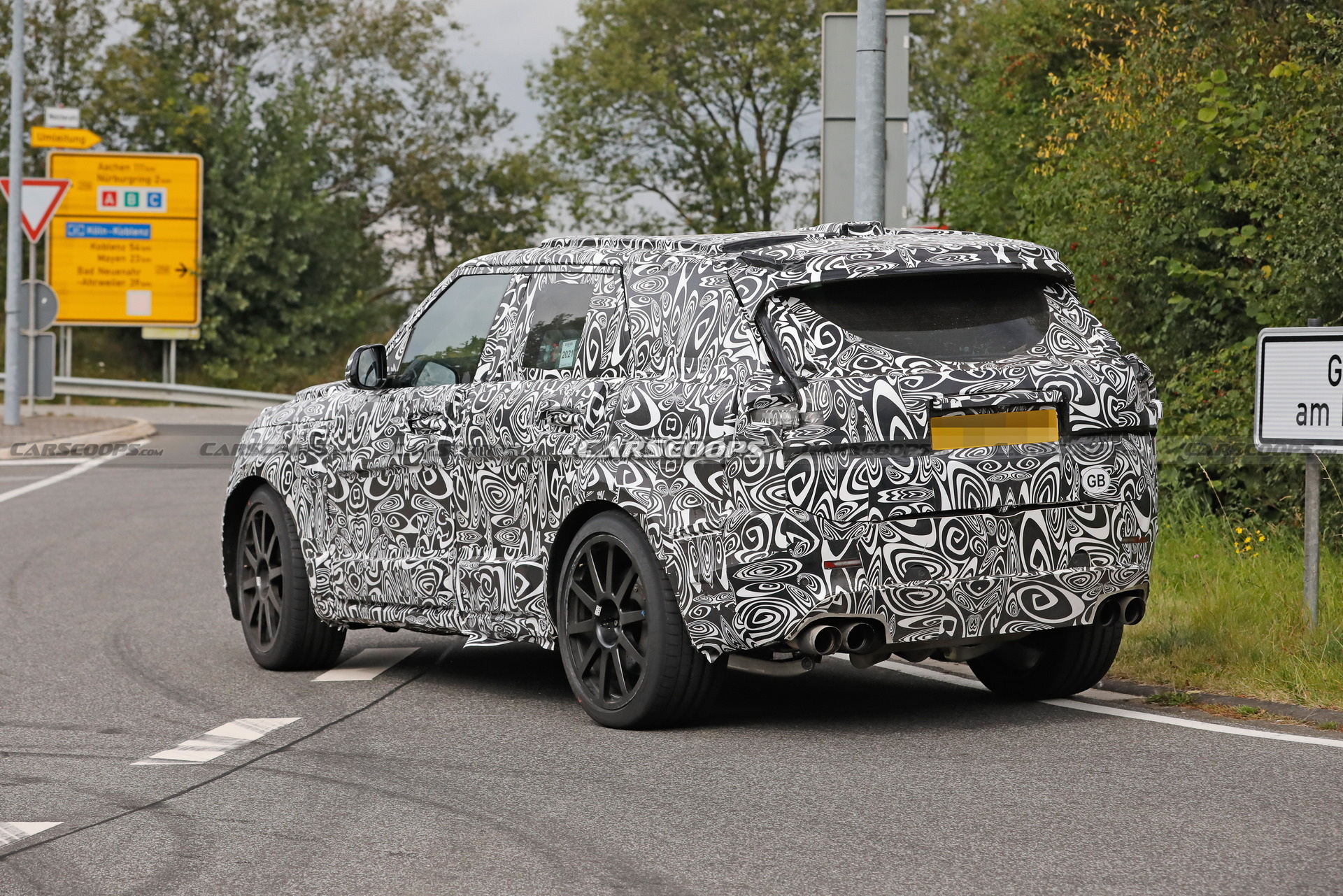 2023 Range Rover Sport SVR Shows More Of Its Face During Nurburgring ...