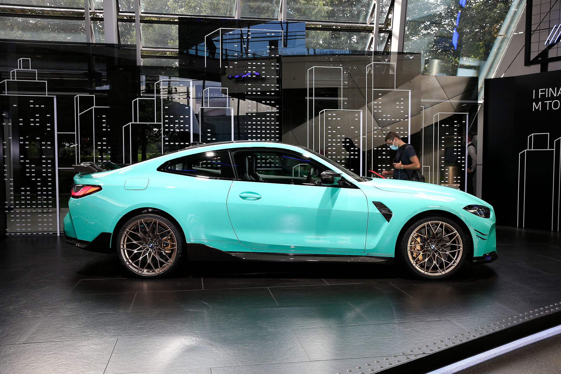 BMW M4 Competition Painted In Mint Green Looks Like A Jellybean | Carscoops
