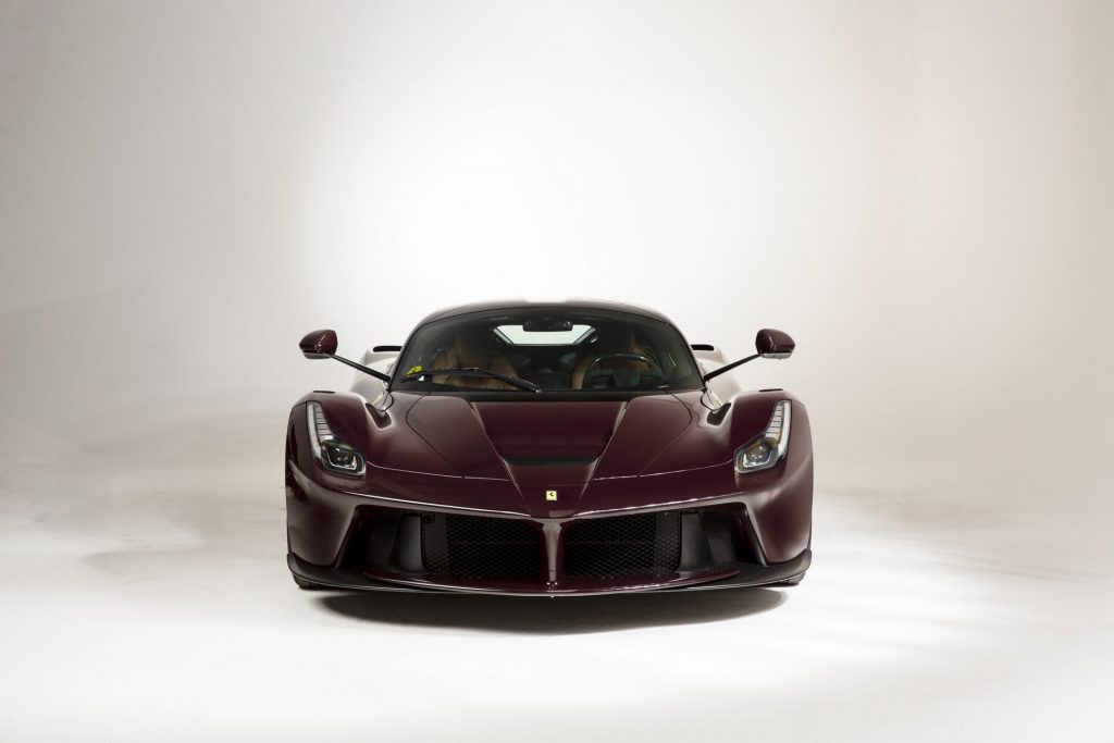 Special Order LaFerrari Painted In A Deep Red Wine Finish Is An Eye ...