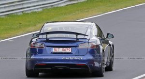 Tesla Model S Plaid With Active Aero Caught Testing At The Nürburgring ...