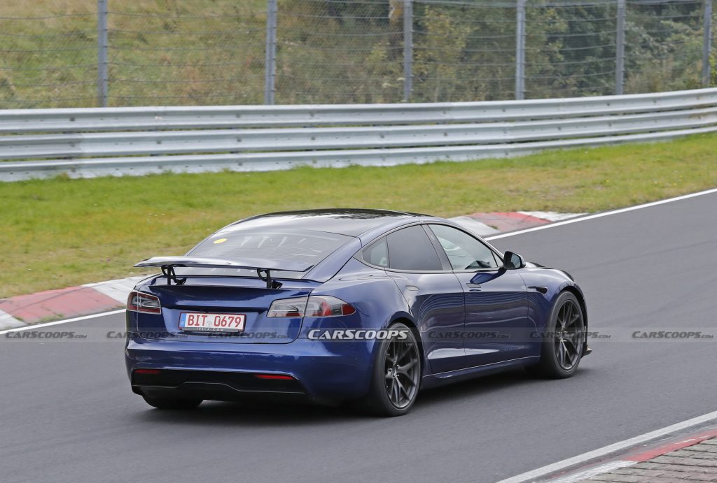 Tesla Model S Plaid With Active Aero Caught Testing At The Nürburgring ...
