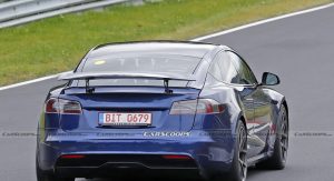 Tesla Model S Plaid With Active Aero Caught Testing At The Nürburgring ...