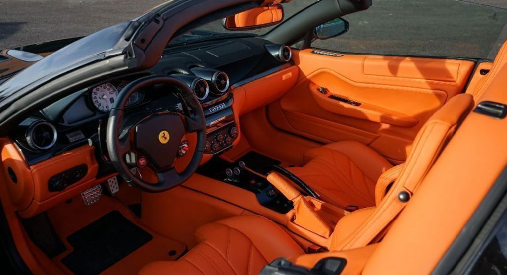 This Rare Ferrari 599 Aperta Has A Special Hermés Orange Interior ...