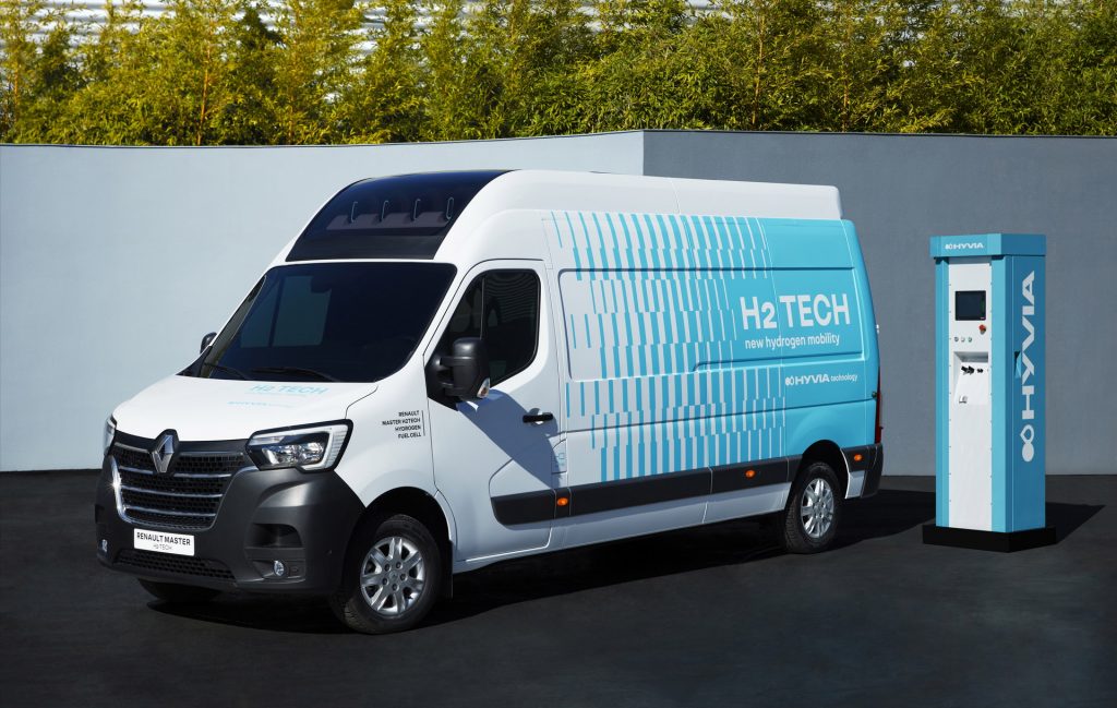 HYVIA’s Renault Master Van H2-TECH Is A Hydrogen Fuel Cell Van With A ...