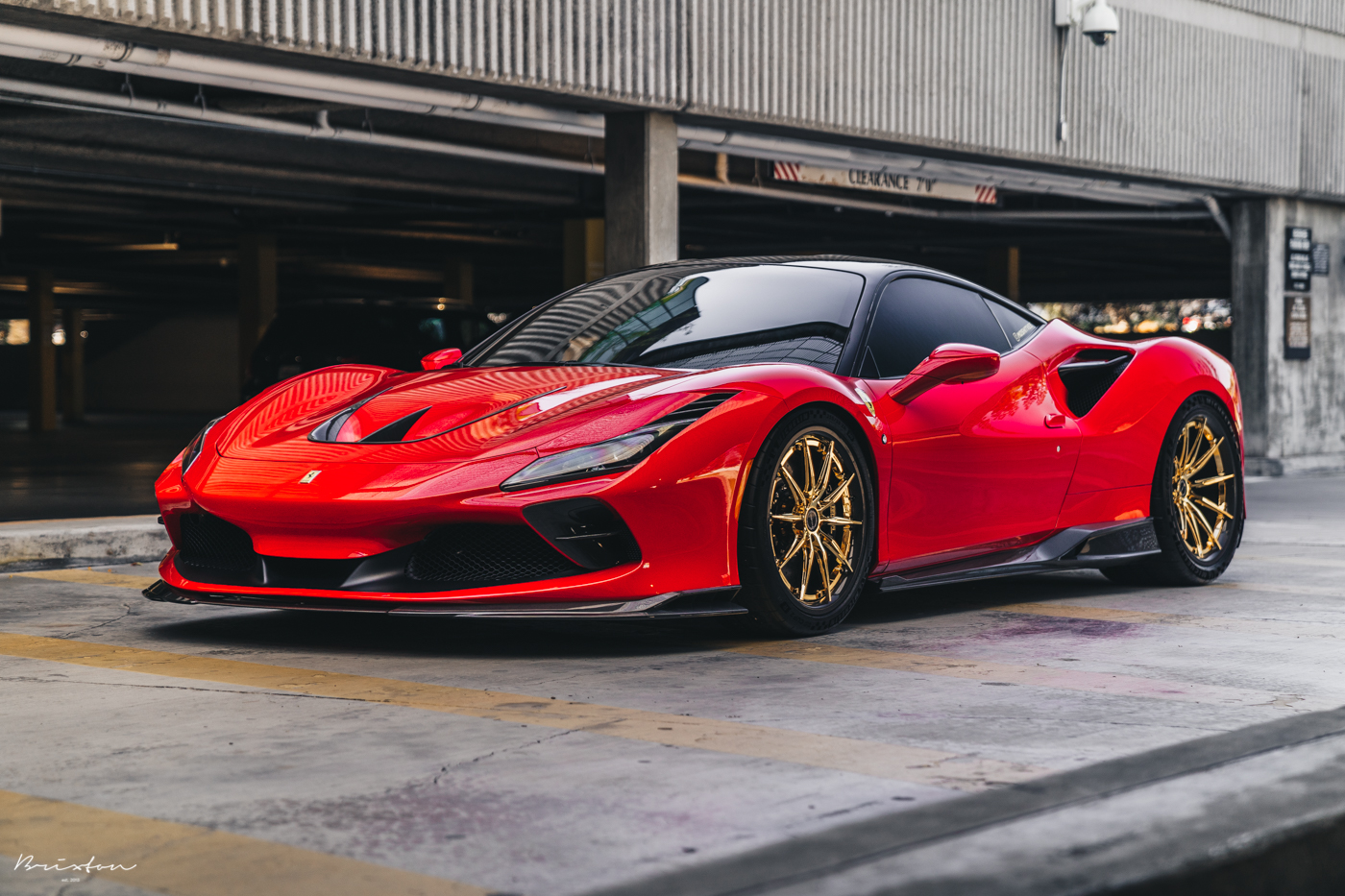 Ferrari F8 Tributo Glistens With Gold Wheels | Carscoops
