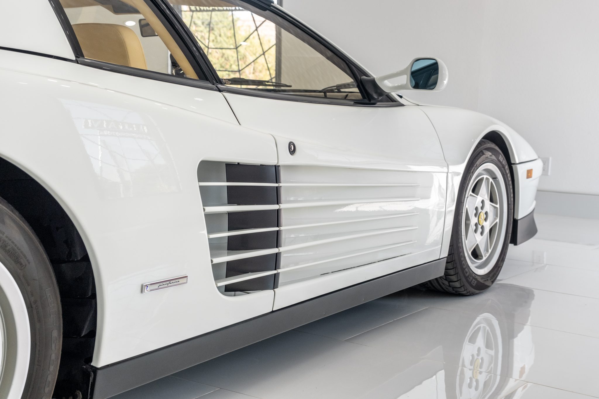 Live The Miami Vice Lifestyle With A White 1991 Ferrari Testarossa ...
