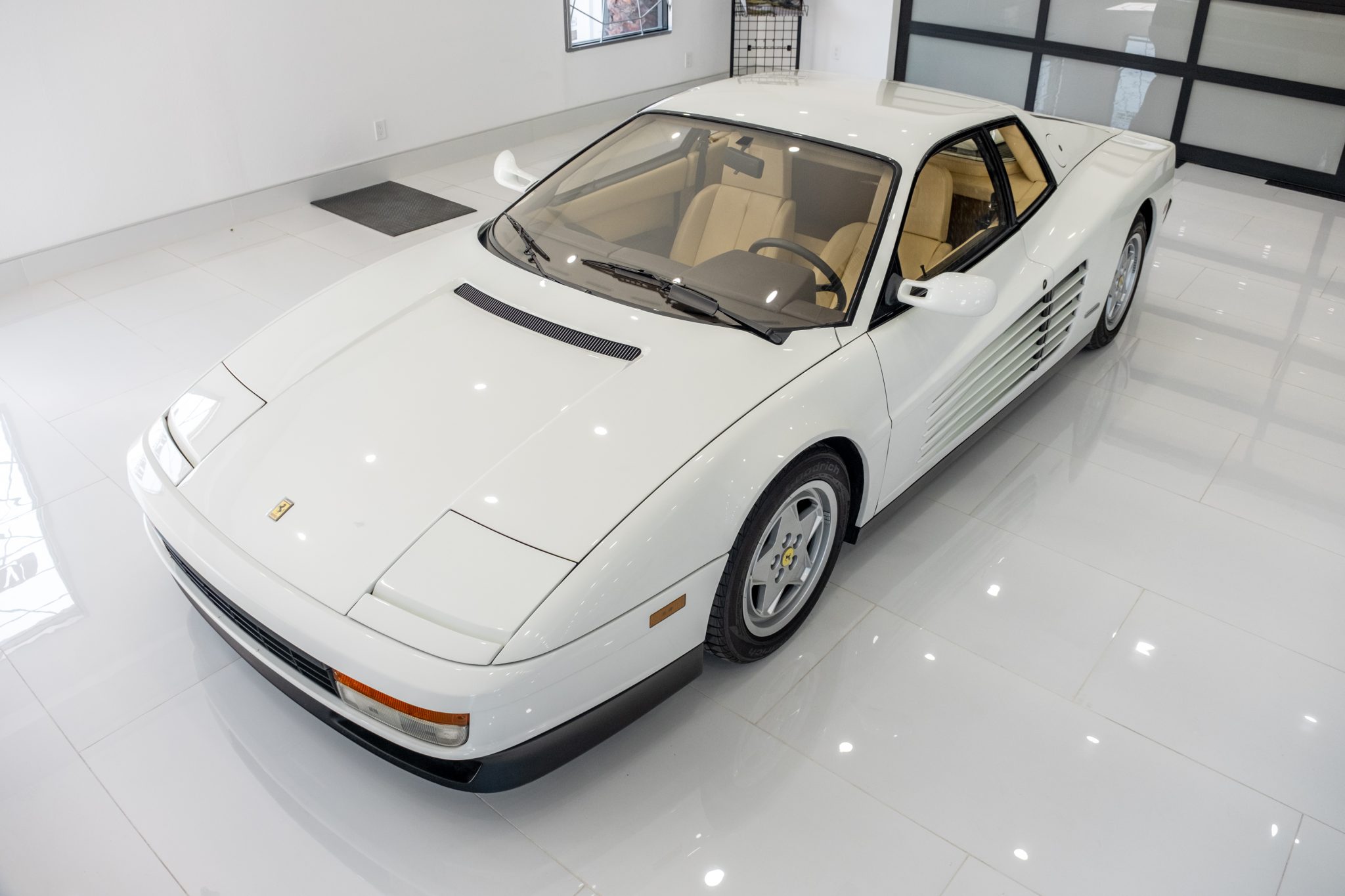 Live The Miami Vice Lifestyle With A White 1991 Ferrari Testarossa ...