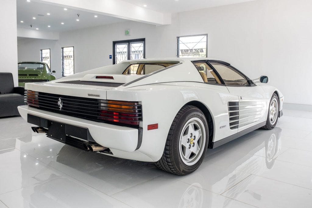 Live The Miami Vice Lifestyle With A White 1991 Ferrari Testarossa ...