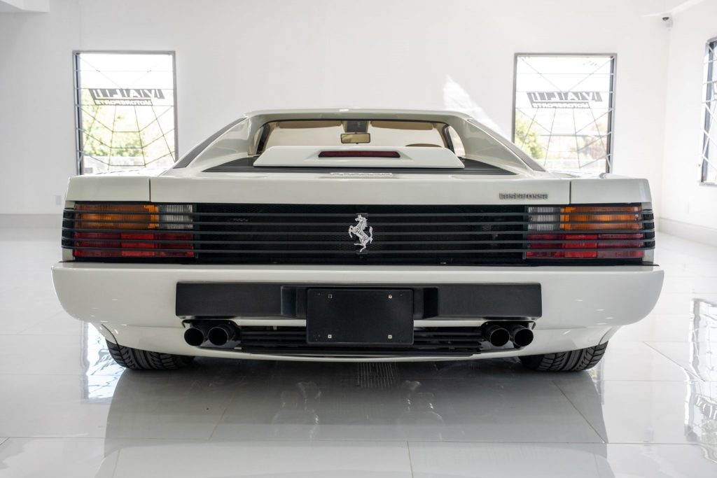 Live The Miami Vice Lifestyle With A White 1991 Ferrari Testarossa ...