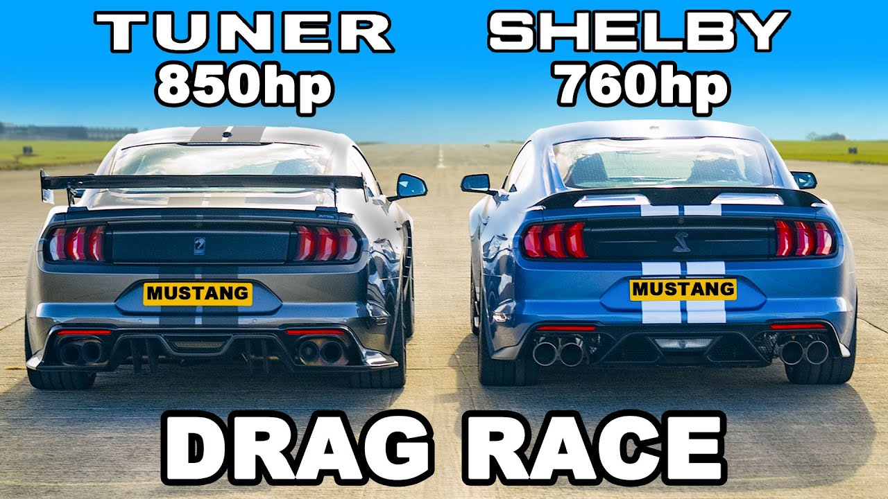 Tuned Ford Mustang GT With 850 HP Tries To Take Down The Shelby GT500 ...
