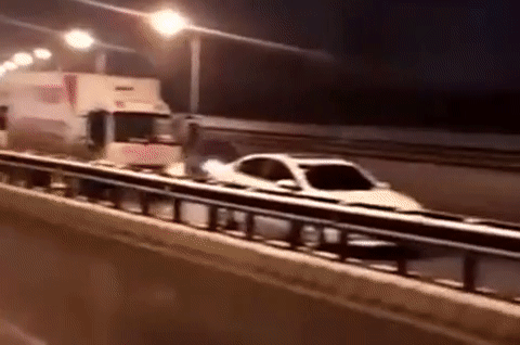 Speeding Honda Driver Unfazed By All The Stopped Vehicles Slams Into ...