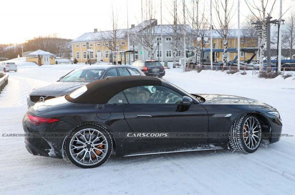 2023 Mercedes-AMG SL63 E-Performance Plug-in Hybrid Spied Looking ...