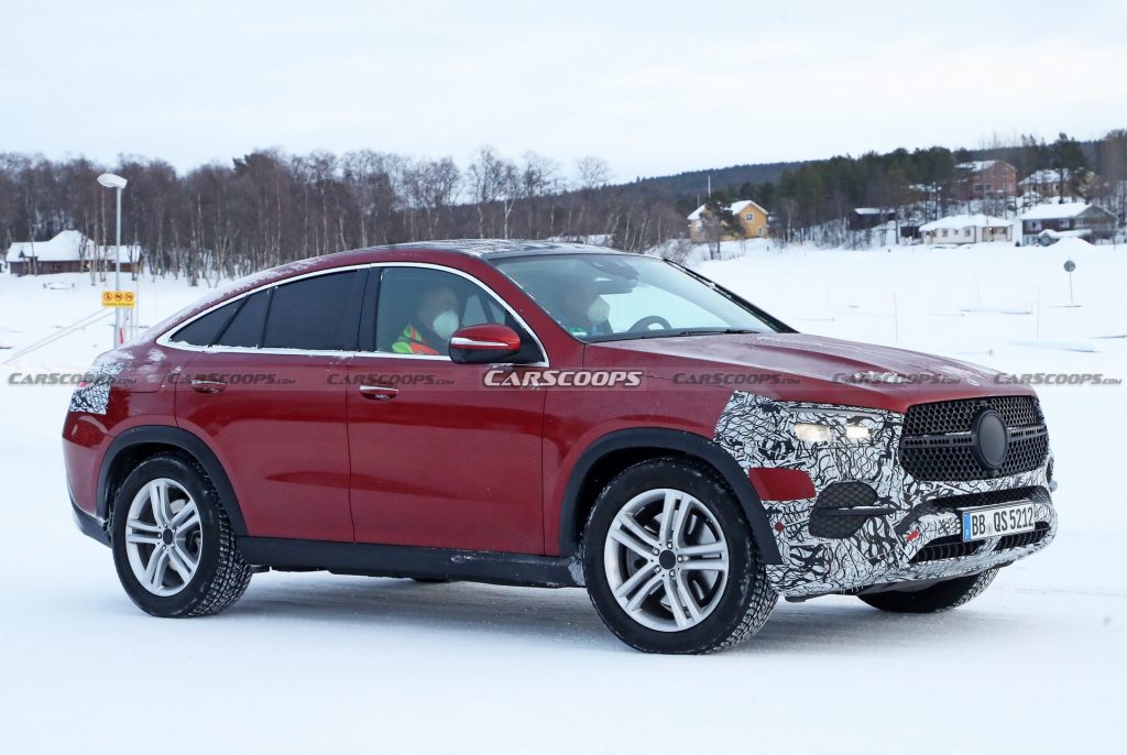 2023 Mercedes-Benz GLE Coupe Facelift Spied During Winter Testing ...