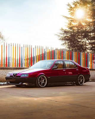 Alfa Romeo 164 Restomod Looks Gorgeous With Telephone-Dial Wheels And ...