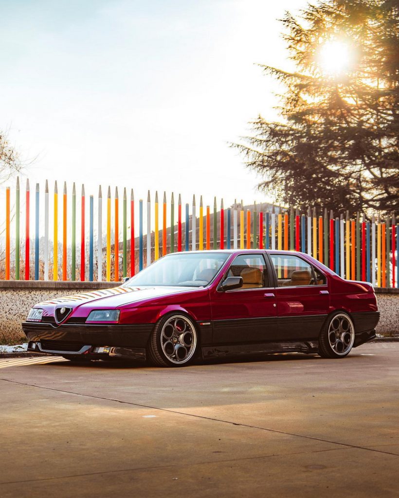 Alfa Romeo 164 Restomod Looks Gorgeous With Telephone-Dial Wheels And ...