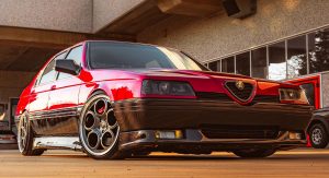 Alfa Romeo 164 Restomod Looks Gorgeous With Telephone-Dial Wheels And ...