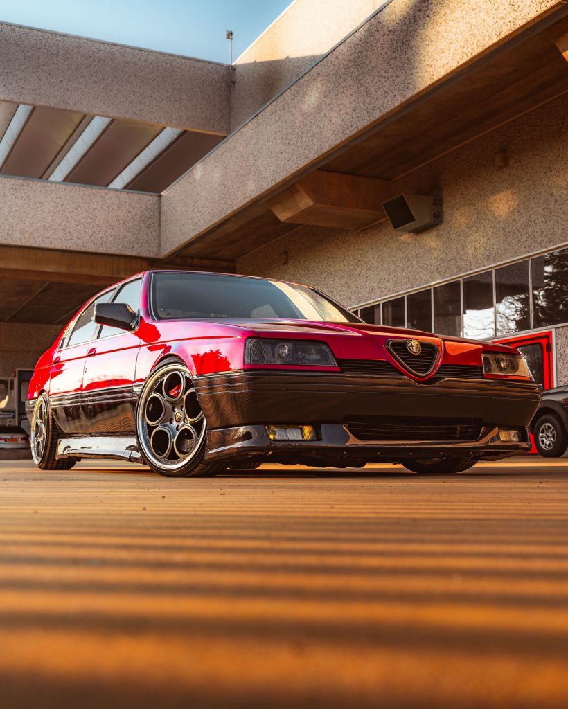Alfa Romeo 164 Restomod Looks Gorgeous With Telephone-Dial Wheels And ...
