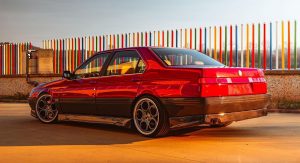 Alfa Romeo 164 Restomod Looks Gorgeous With Telephone-Dial Wheels And ...