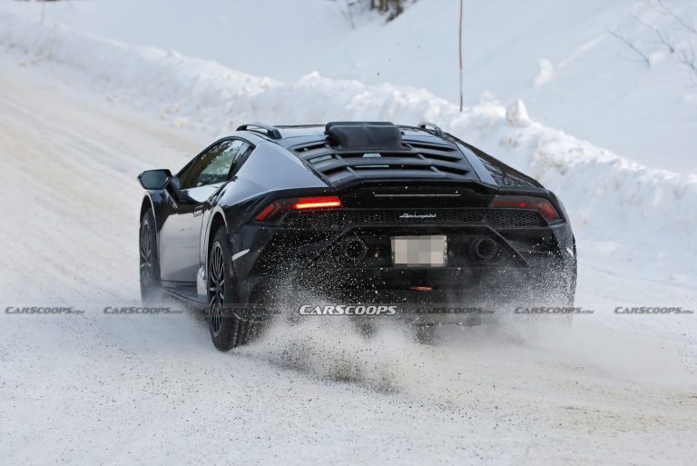Lamborghini Spied Testing Huracán Sterrato Jacked Up Super Off-Roader ...