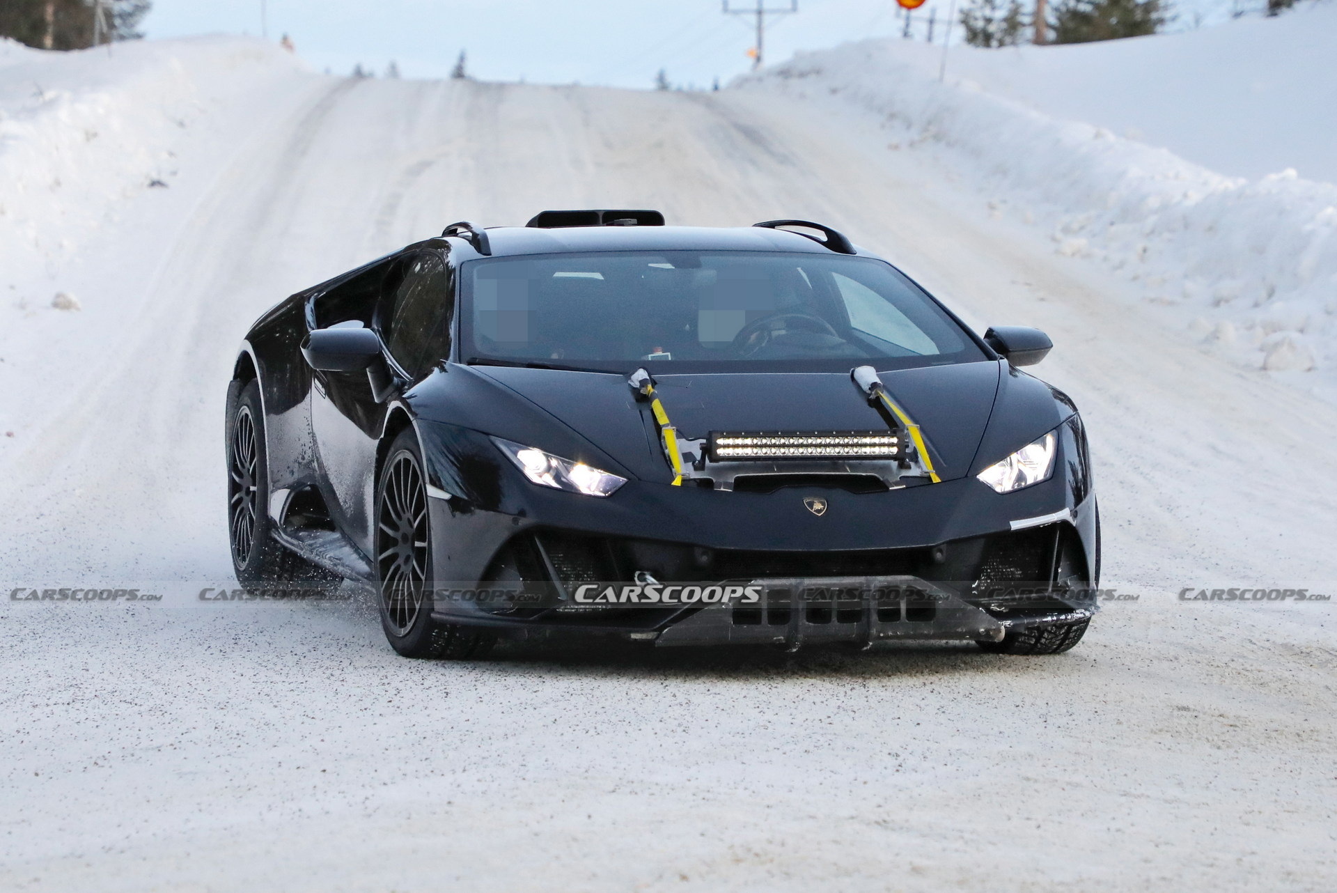 Lamborghini Spied Testing Huracán Sterrato Jacked Up Super Off-Roader ...