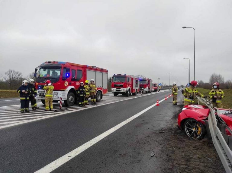 Ferrari 488 Pista Destroyed After Sliding Under Crash Barrier In Poland ...
