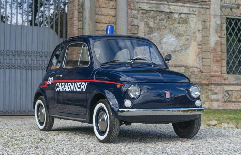 This 18 HP Fiat 500 Cop Car Is A Getaway Driver’s Dream Come True ...