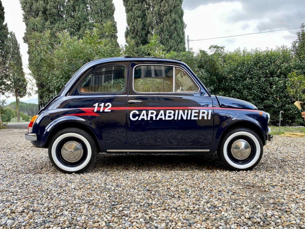This 18 HP Fiat 500 Cop Car Is A Getaway Driver’s Dream Come True ...