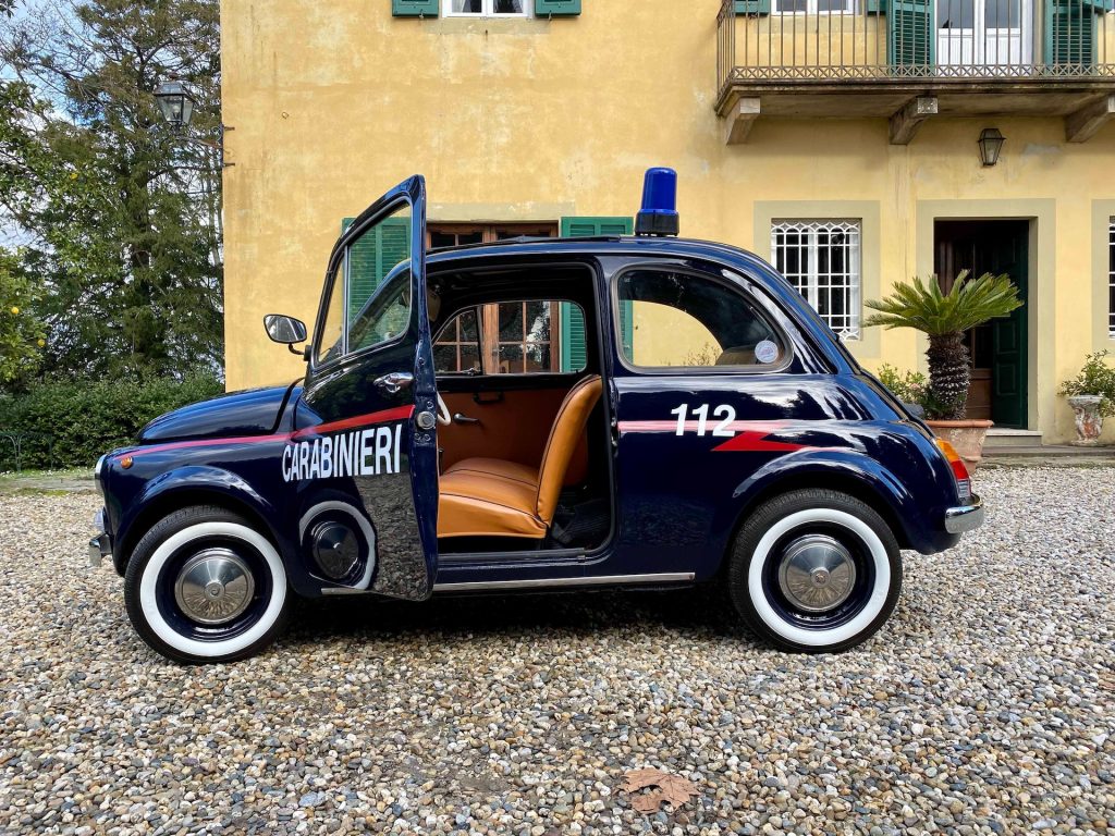 This 18 HP Fiat 500 Cop Car Is A Getaway Driver’s Dream Come True ...