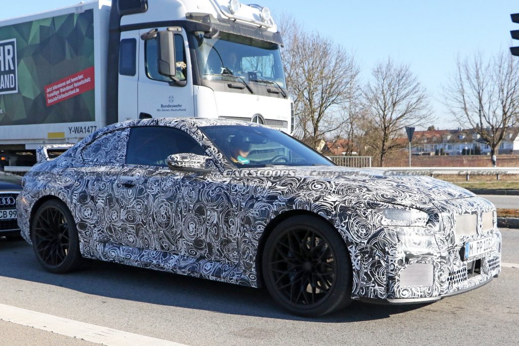 2023 BMW M2 Spied Again With Those Unique M Performance Parts | Carscoops