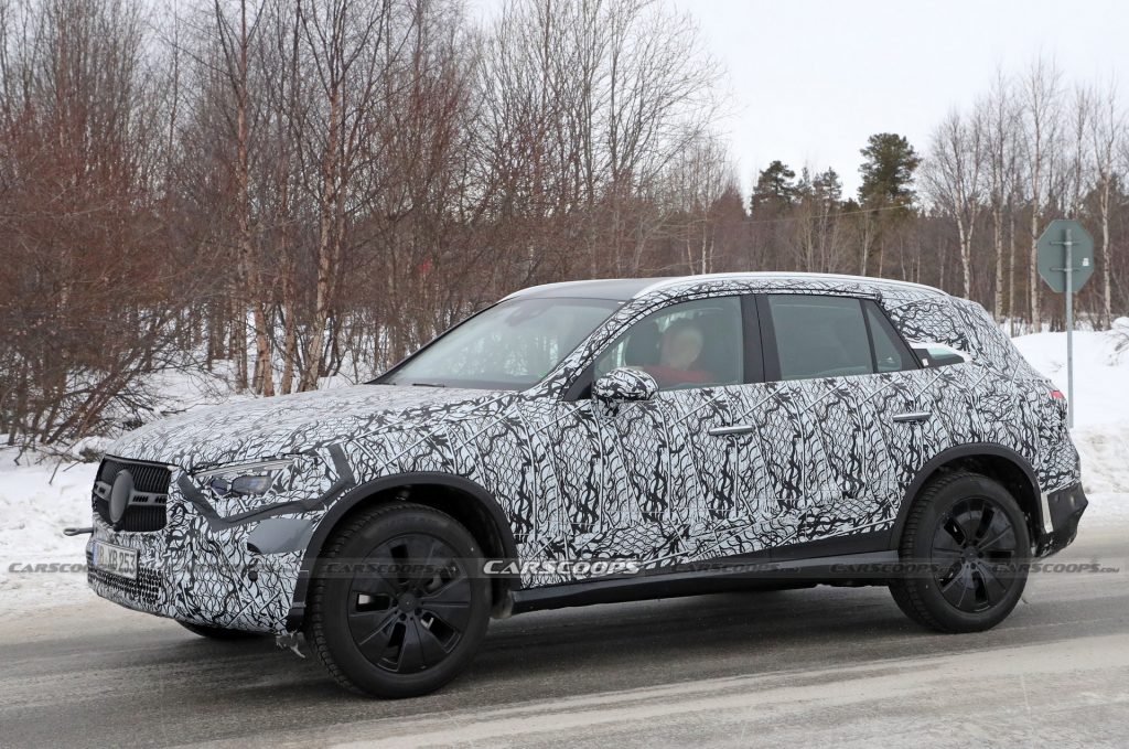 2023 Mercedes-Benz GLC Gives Us A Peek Of Its Profile | Carscoops