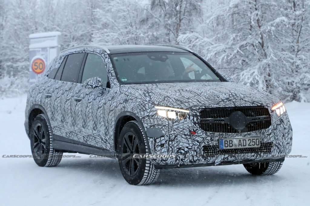 2023 Mercedes-Benz GLC Gives Us A Peek Of Its Profile | Carscoops