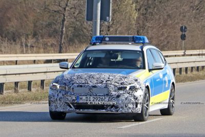 Facelifted BMW 3-Series Touring Spied Testing For The Police | Carscoops
