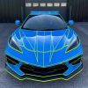 This C8 Corvette With Neon Yellow Stripes Belongs In A Tron Movie ...
