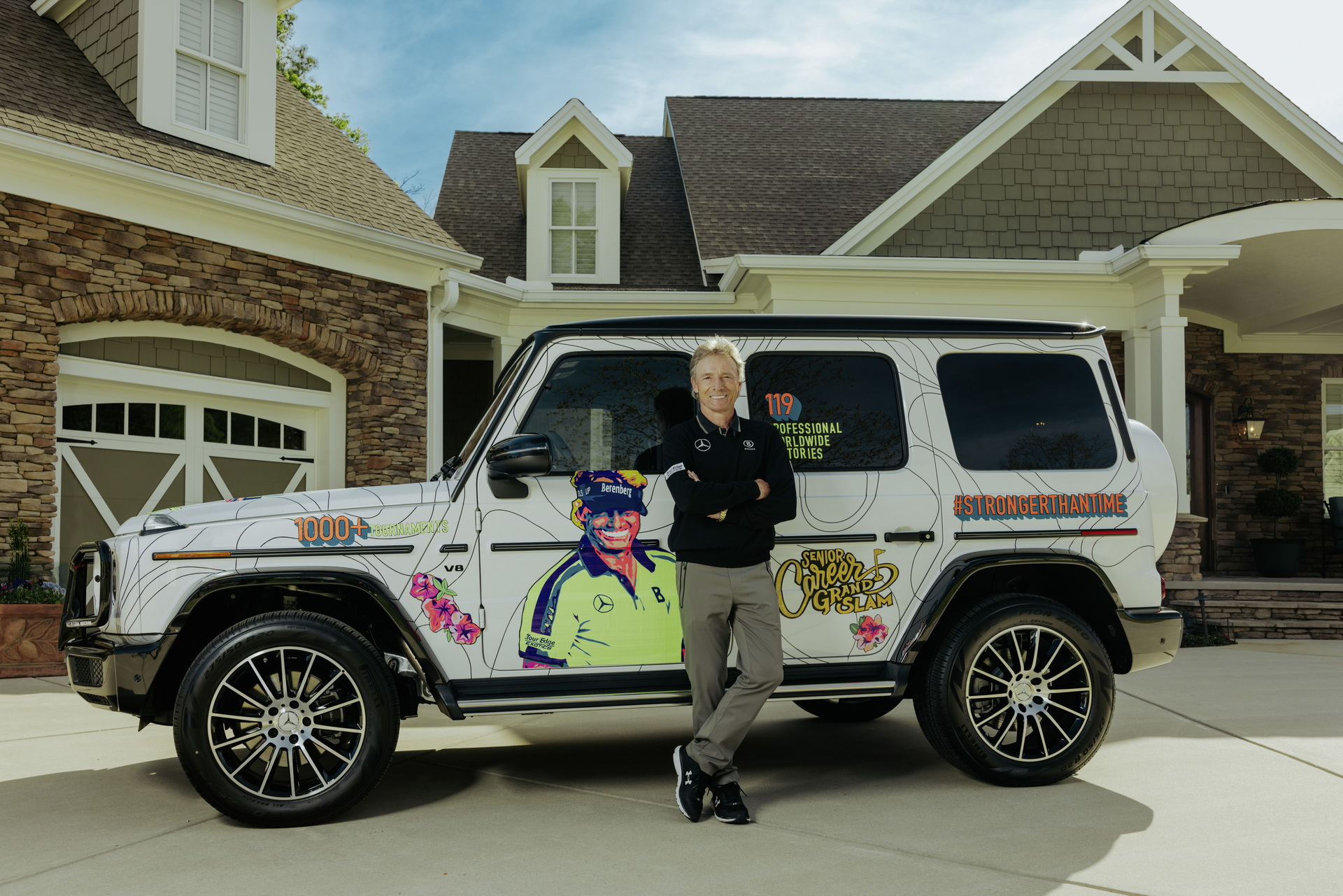 Mercedes Honors Golf Legend Bernhard Langer With G-Class Covered In Art ...