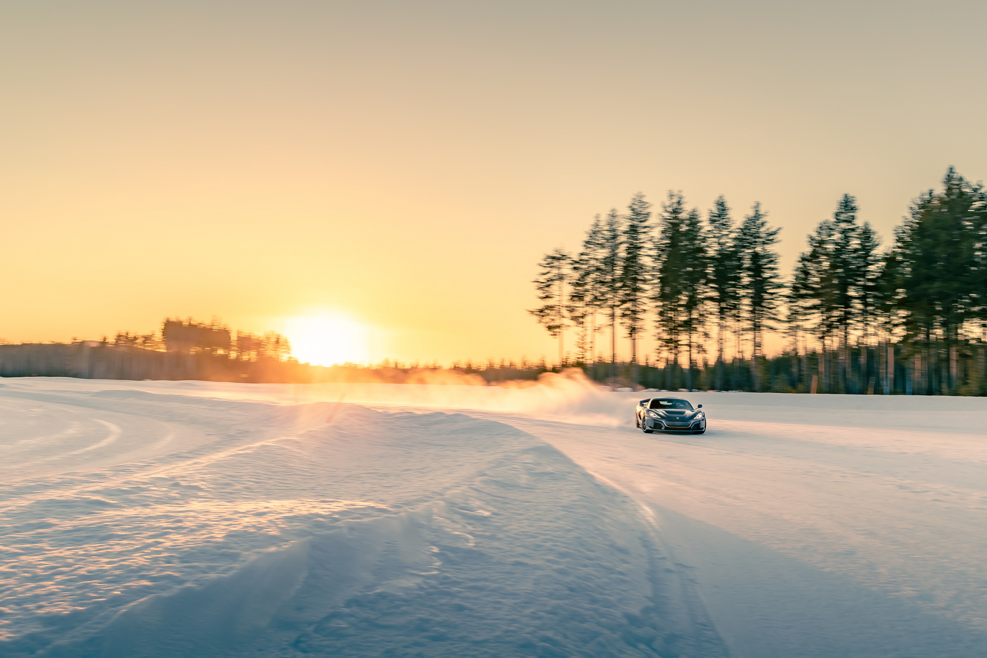 Gaze Upon The Glory Of A Rimac Nevera Winter Testing In Sweden | Carscoops