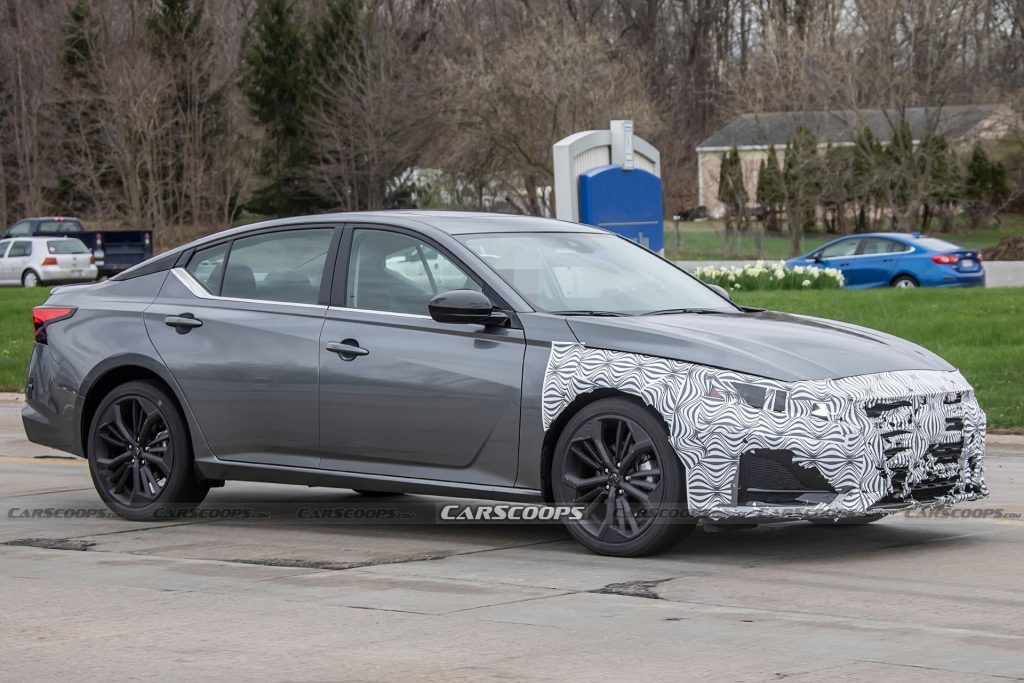 2023 Nissan Altima Spied With A Sportier Face And Larger Infotainment ...