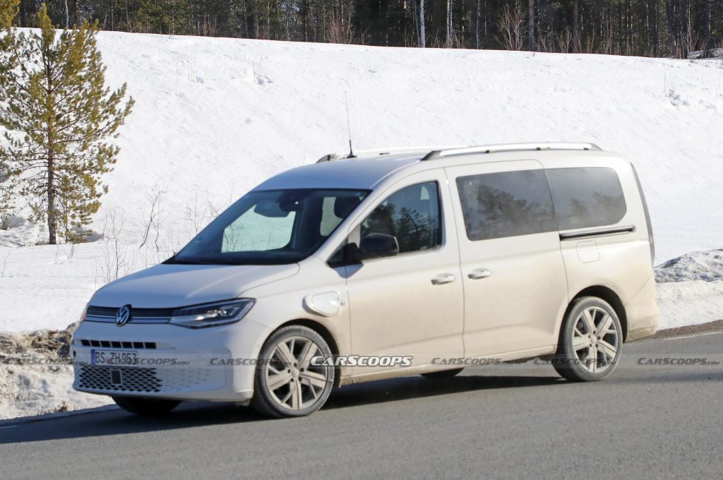 2023 VW Caddy eHybrid Spied Without Camouflage In Short And Long ...