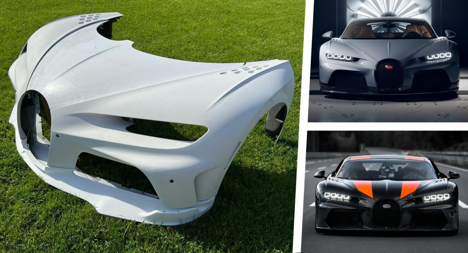 A Set Of Bugatti Chiron Super Sport Front Body Panels Listed For An ...