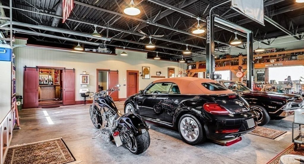 $1.45M Home Modeled After A 1930s Garage With A 2,000 Sq Ft Garage Is A ...