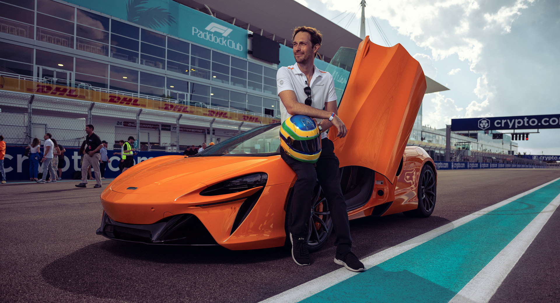 Bruno Senna Takes The McLaren Artura On A Lap Of The New Miami F1 ...