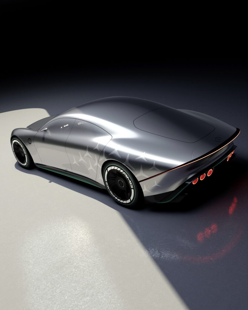 Mercedes Vision AMG Concept Previews Porsche Taycan Electric Sedan ...
