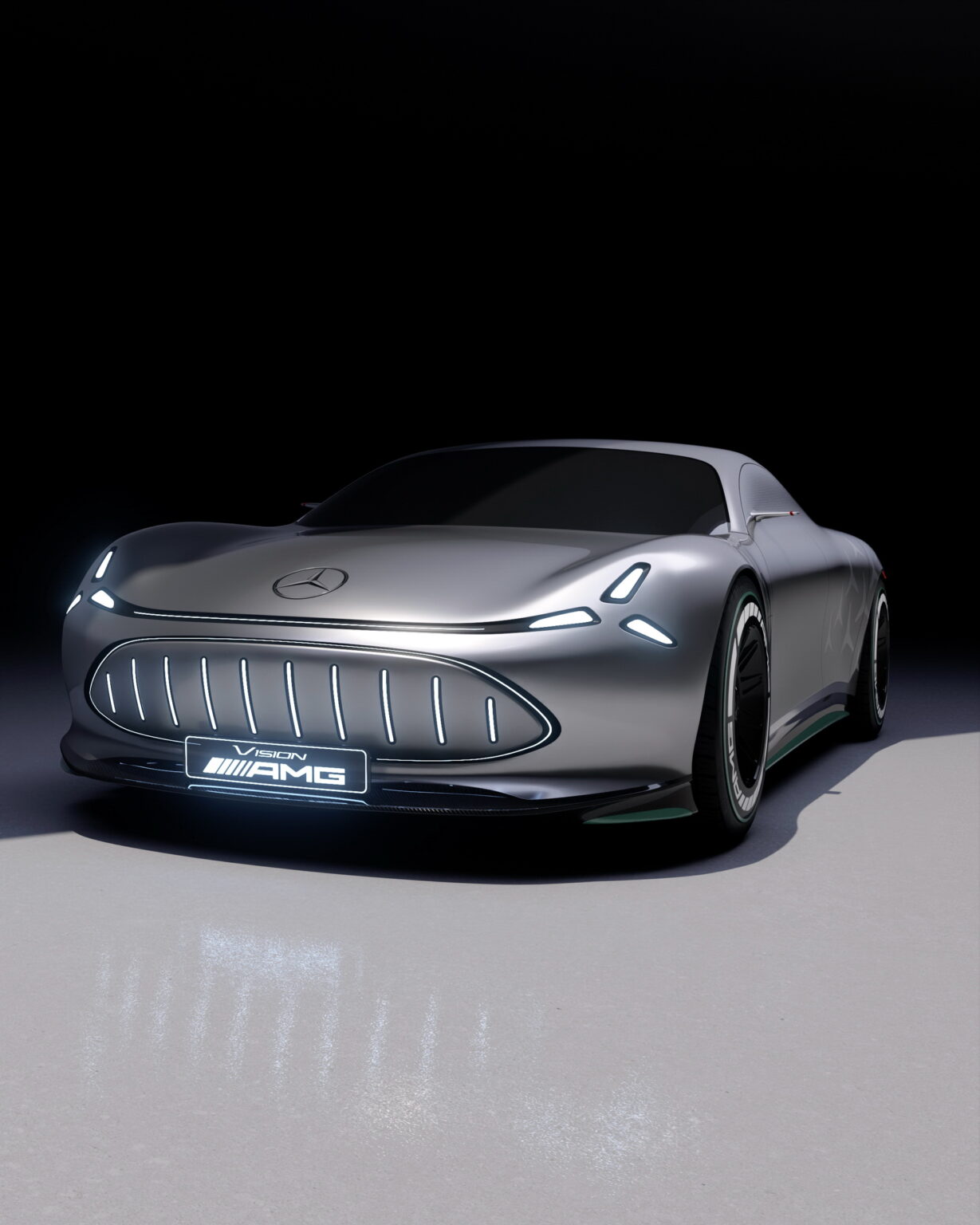 Mercedes Vision AMG Concept Previews Porsche Taycan Electric Sedan ...