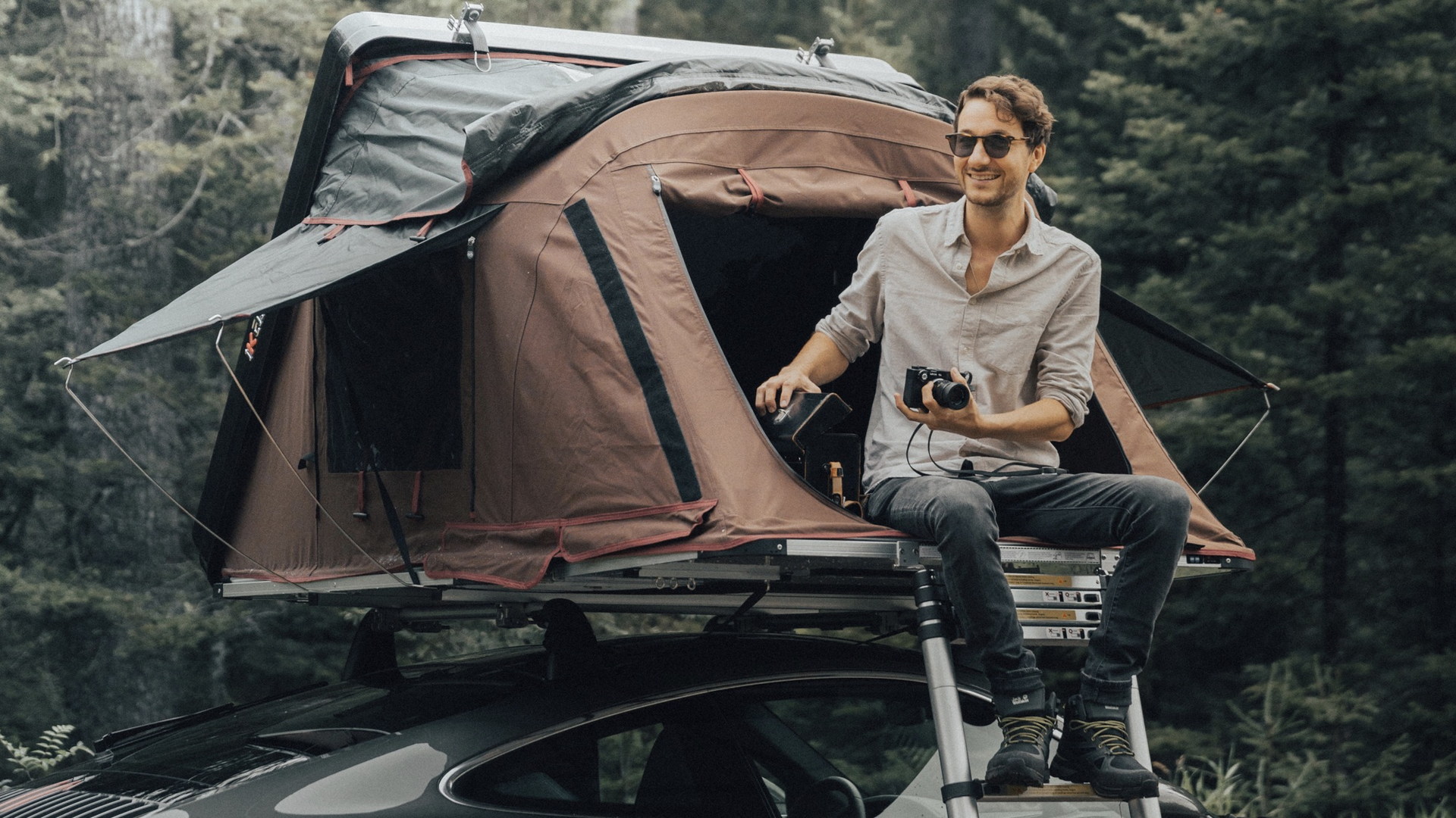 Porsche’s Roof Tent Will Let You Drive And Sleep In A Taycan Turbo S ...