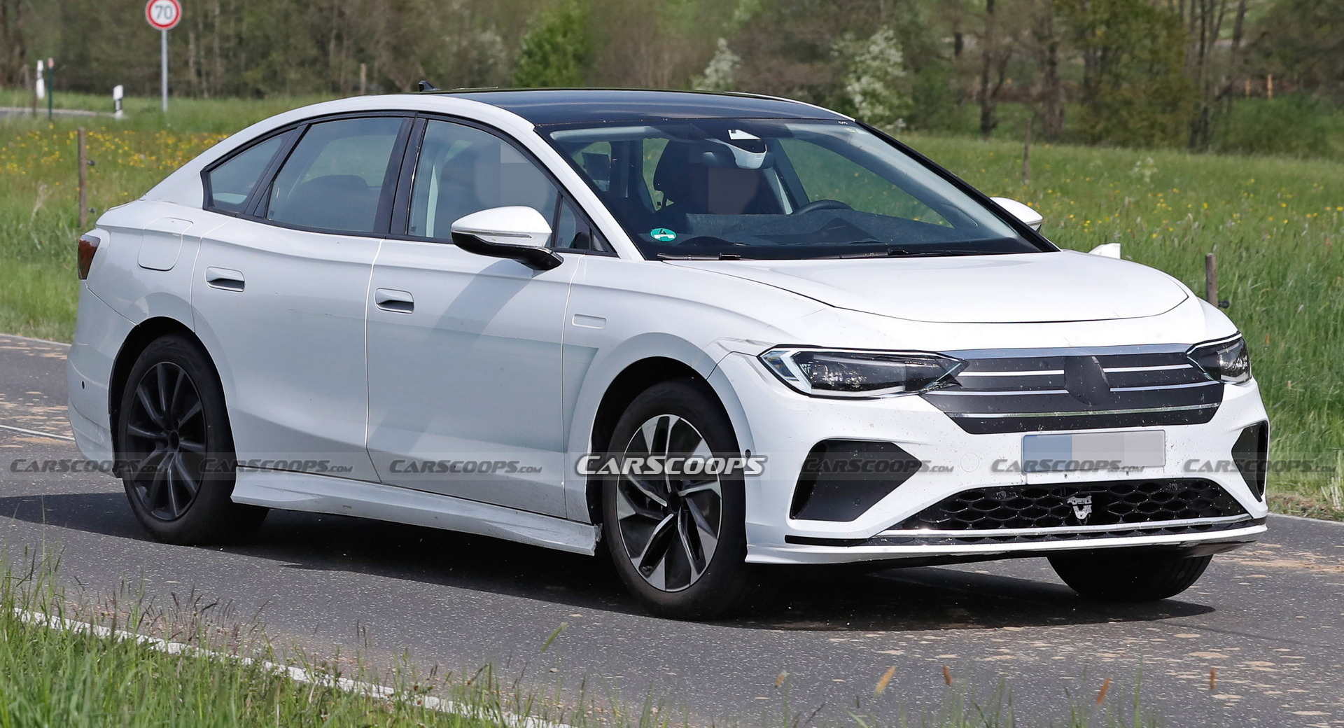 VW Aero B Electric Sedan Spotted Again Testing Out On German Roads ...